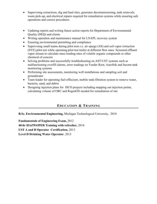 Ben Adams resume final | DOC | Civil Engineering Industry | Industries