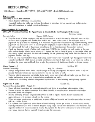 hr resume final (hector rivas) | DOCX