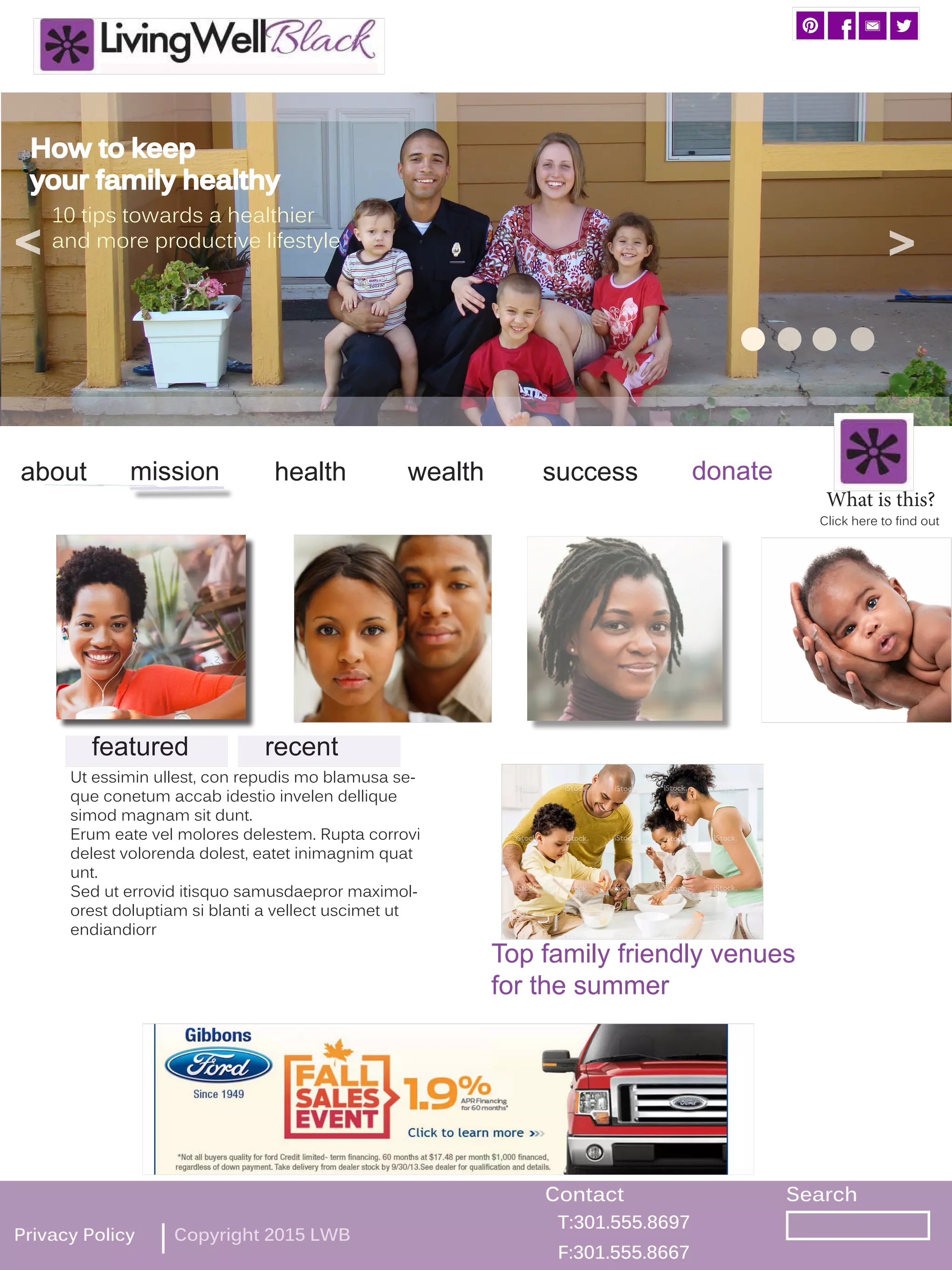 sample website layout | PDF