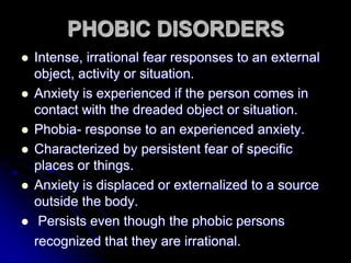 Phobic Disorders | PPTX