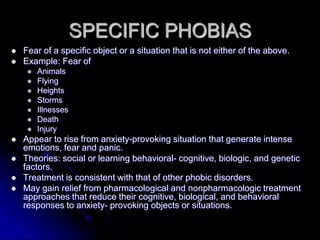 Phobic Disorders | PPTX
