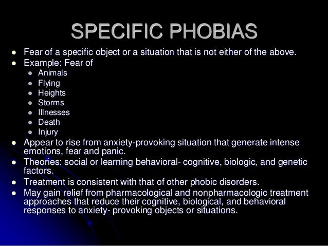 Phobic Disorders
