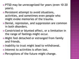 Acute Stess Disorders and Post-traumatic Stress Disorders | PPTX