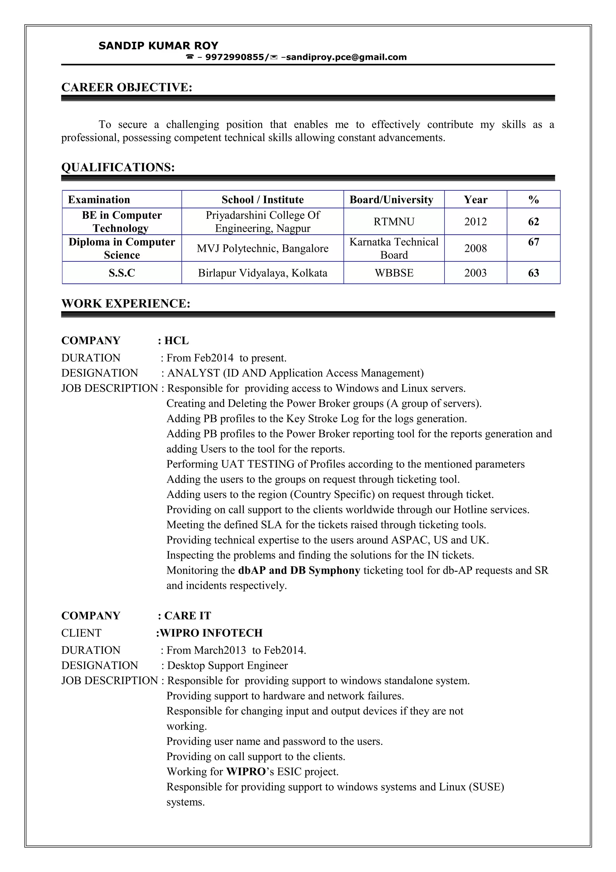 Sandip_Resume | PDF