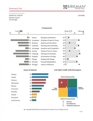 Birkman Review - Joseph_Hyslop-sm | PDF
