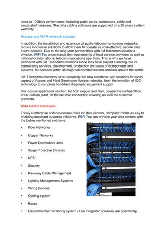 WiFi Tec company profile updated2 | PDF