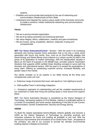 WiFi Tec company profile updated2 | PDF