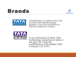 Branding a Commodity: The Tata Steel Way | PPT