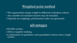 supplier evaluatin | PPTX | Business Administration | Business