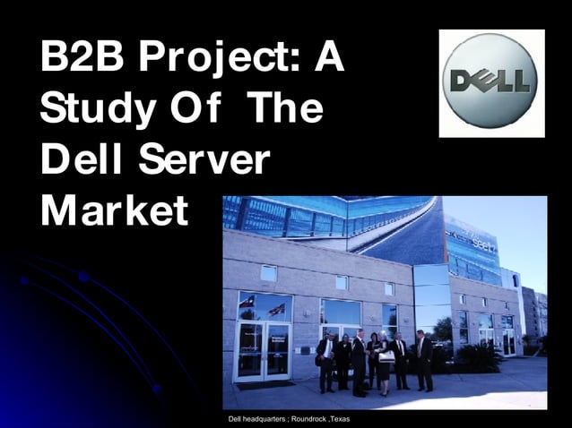 B2b Dell Presentation | PPT | Laptops | Computing