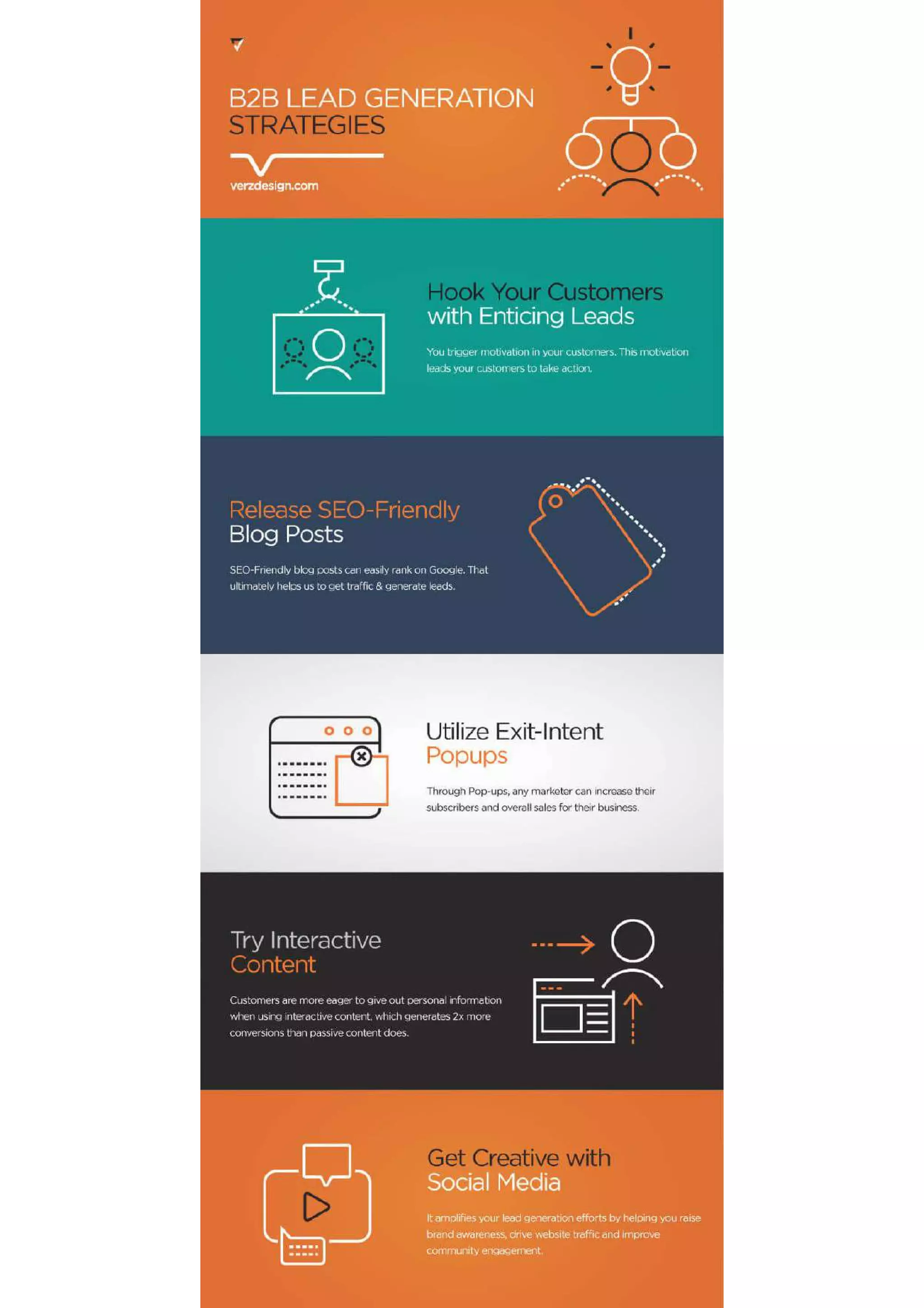 B2B Lead Generation Strategies to Generate Sales [Infographics] | PDF