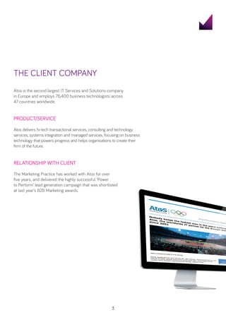 B2B Marketing Awards case study: Atos Lead Generation Factory | PDF