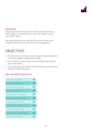 B2B Marketing Awards case study: Atos Lead Generation Factory | PDF ...