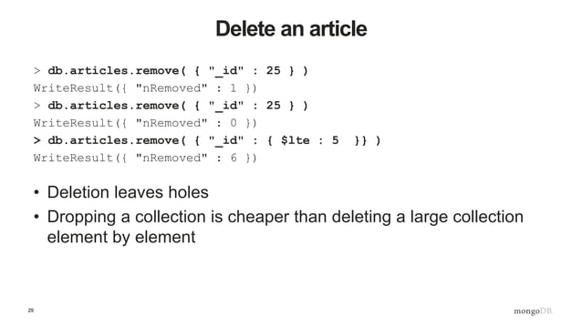 Back To Basics My First Mongodb Application Ppt