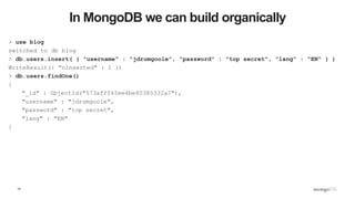 Back to Basics Webinar 2: Your First MongoDB Application | PPTX