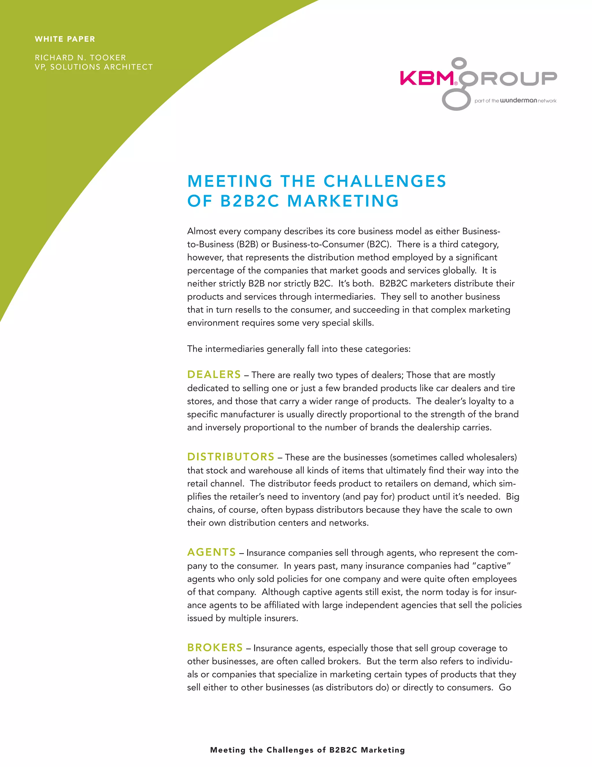 B2b2c marketing 2010 | PDF