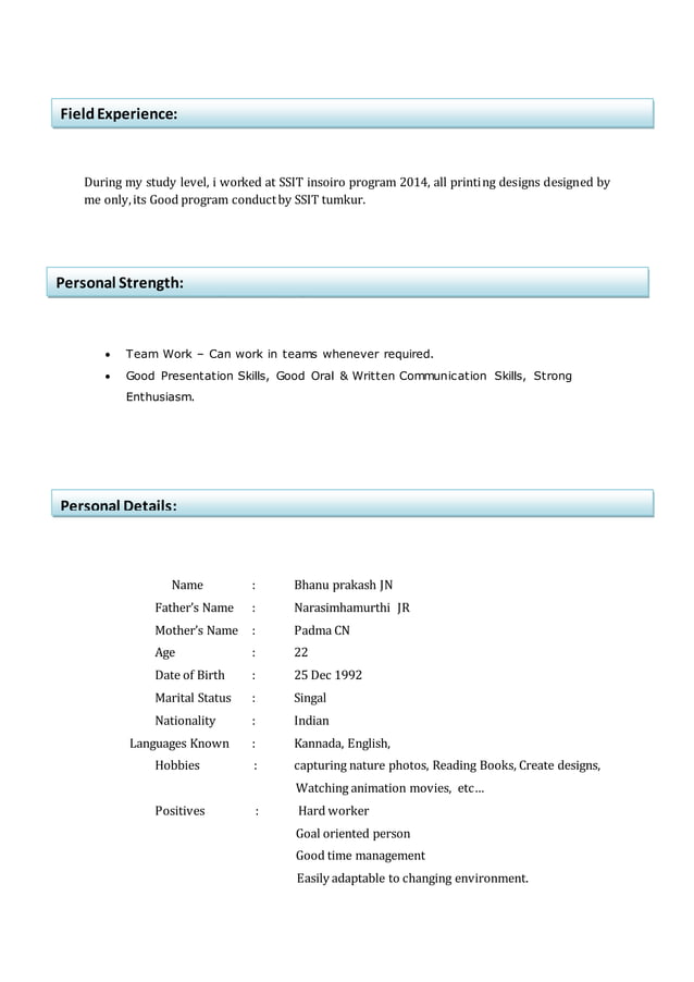 My RESume | DOCX