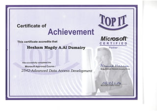 2542 - Advanced Data Access Development [TopIT] | PPT