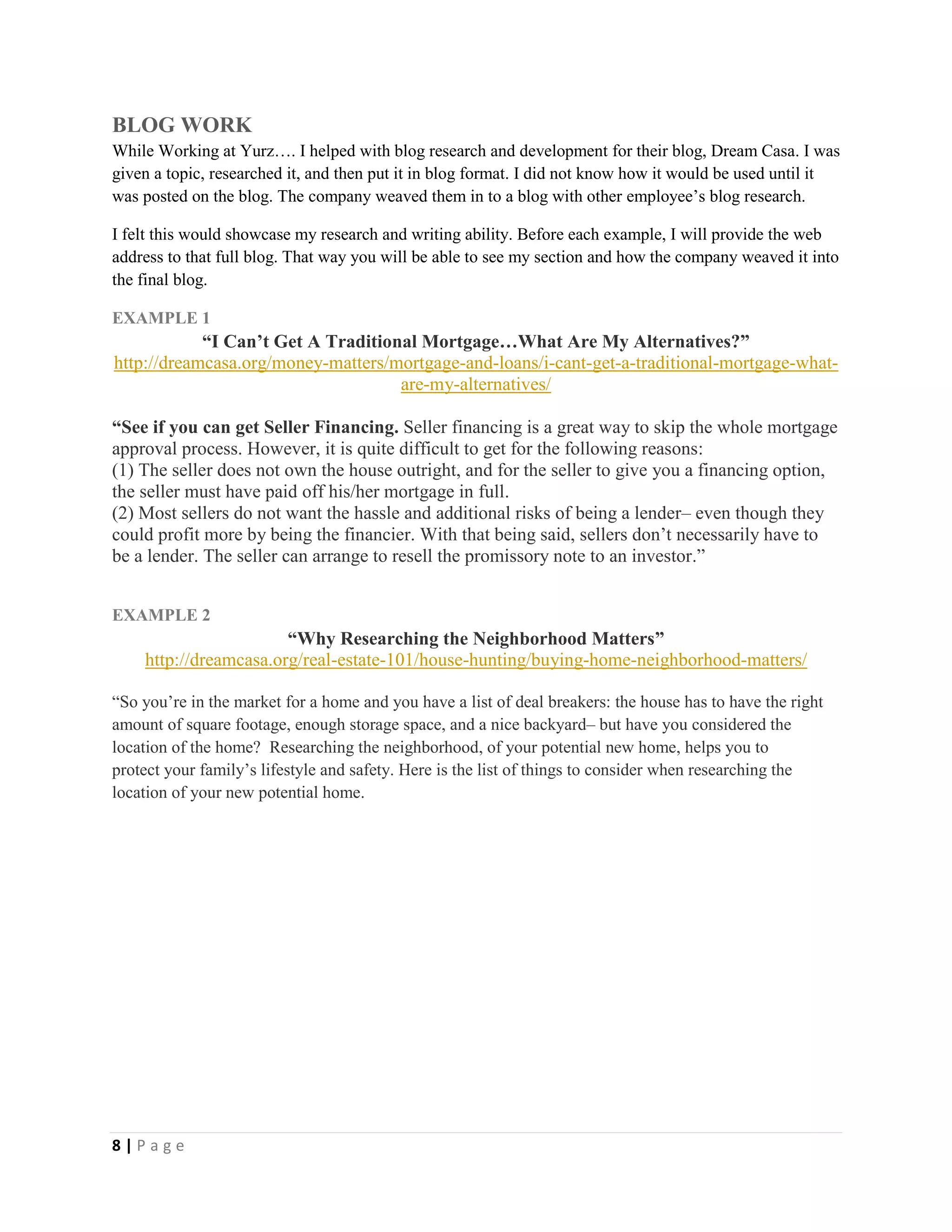 Anderson_Portfolio | PDF | Home Financing | Personal Debt