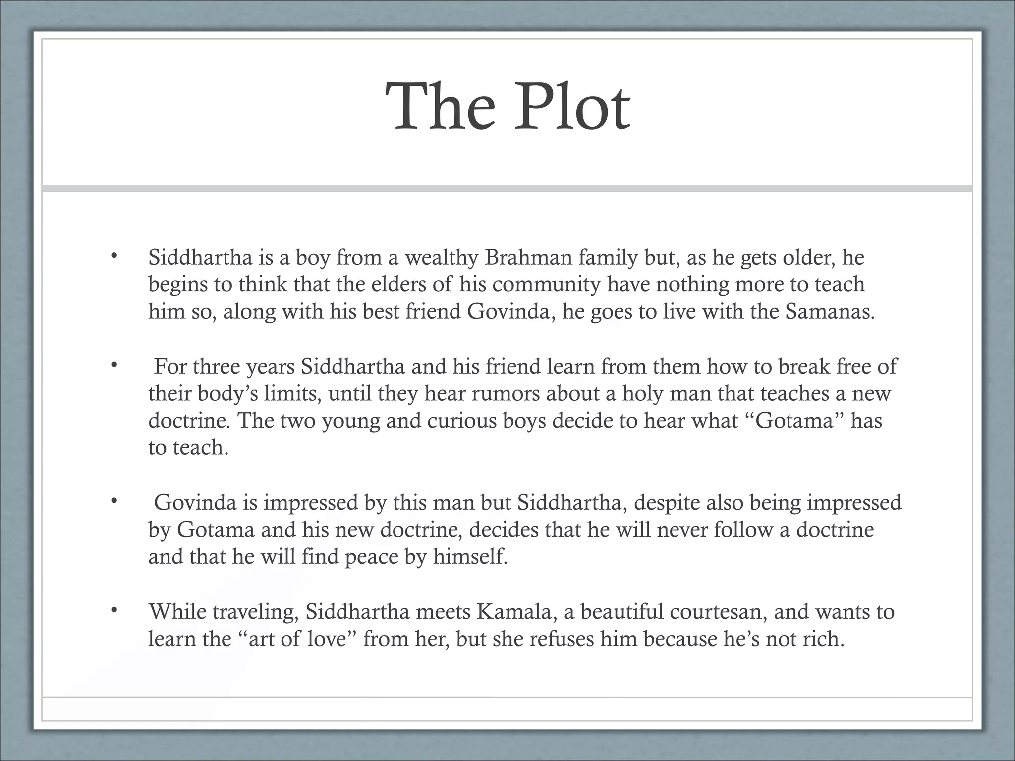 Siddhartha | PPT