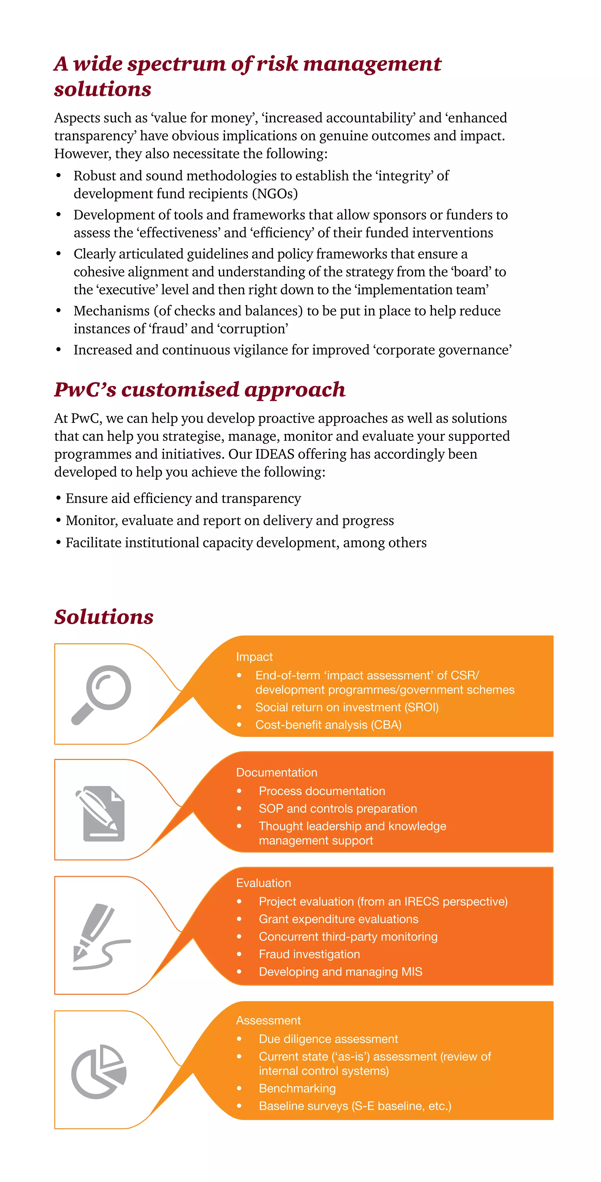PwC IDEAS flyer - At a glance | PDF