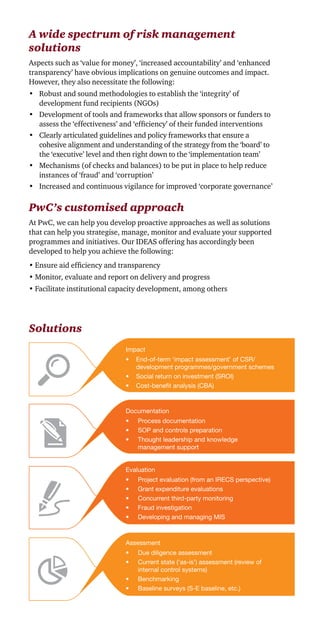 PwC IDEAS flyer - At a glance | PDF