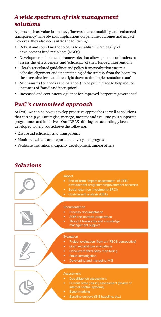 PwC IDEAS flyer - At a glance