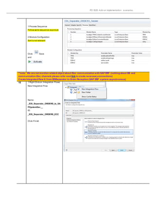 B2B add on implementation scenarios po. part I inbound edi | PDF