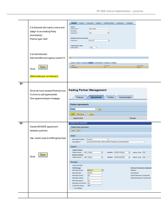 B2B add on implementation scenarios po. part I inbound edi | PDF