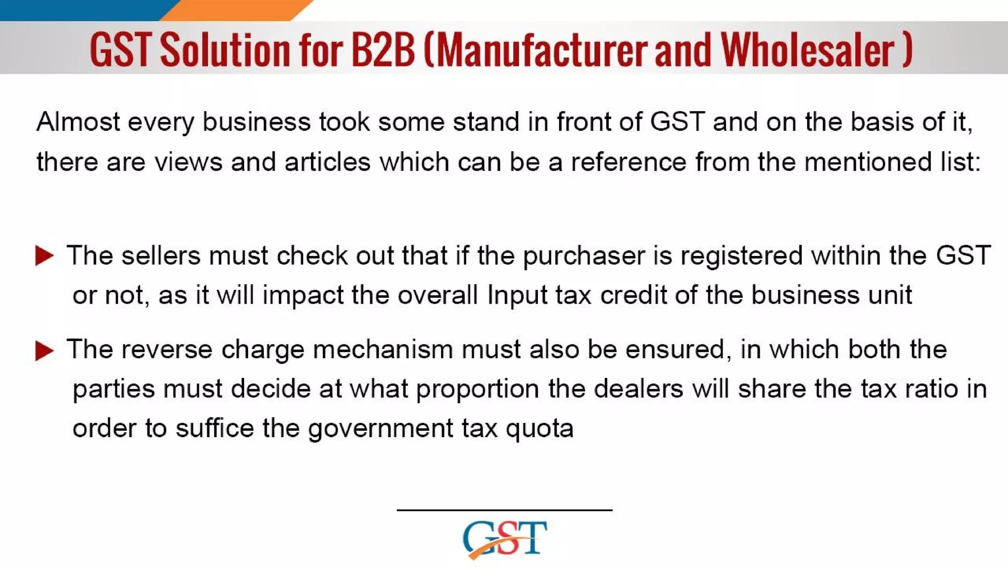 GST Helpful Guide for B2B, B2C and Consumers | ODP