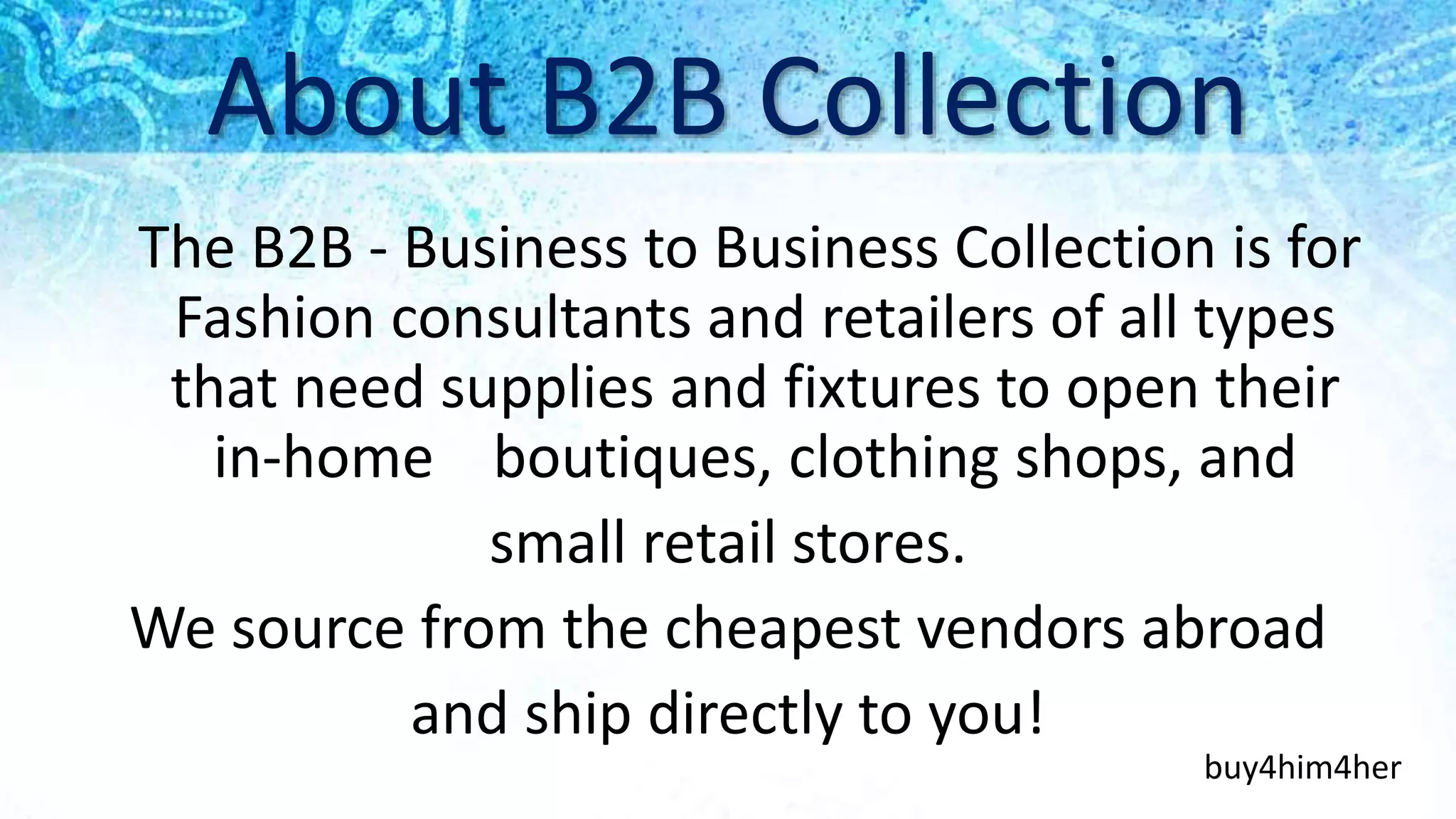 B2 b collection | PPTX