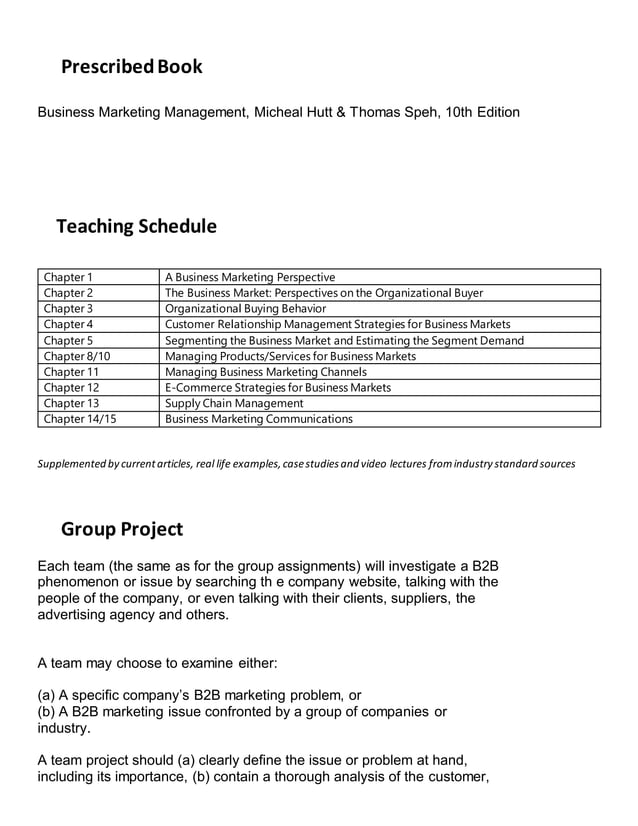 B2 b course outline | DOCX