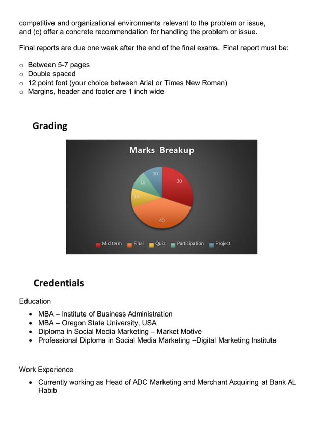 B2 b course outline | DOCX