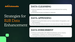 B2B Data Enhancement: Tips and Strategies | PPT