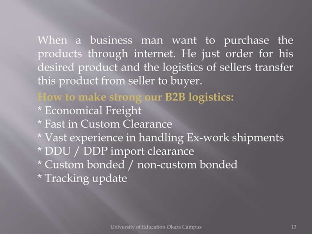 B2B E-Commerce | PPTX