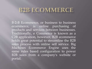 B2B E-Commerce | PPTX