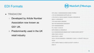 B2B EDI Formats and MuleSoft X12 Connector | PPTX