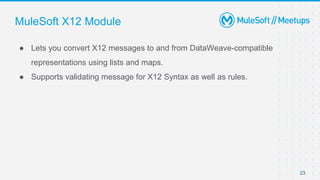 B2B EDI Formats and MuleSoft X12 Connector | PPTX