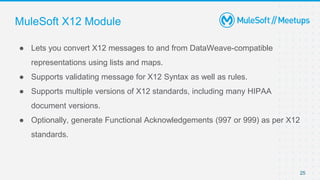 B2B EDI Formats and MuleSoft X12 Connector | PPTX