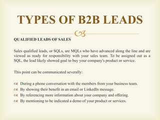 B2B Lead Generation | PPT