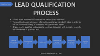 B2B lead generation process 09112013 | PPT