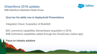 B2 b marketing Noida Trailblase Dreamforce 2018 updates | PPT