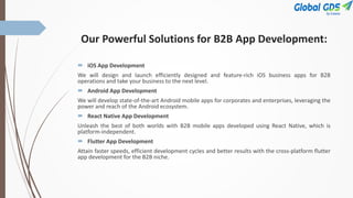 B2B Mobile App Development | PPT