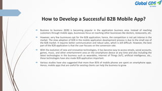 B2B Mobile App Development | PPT