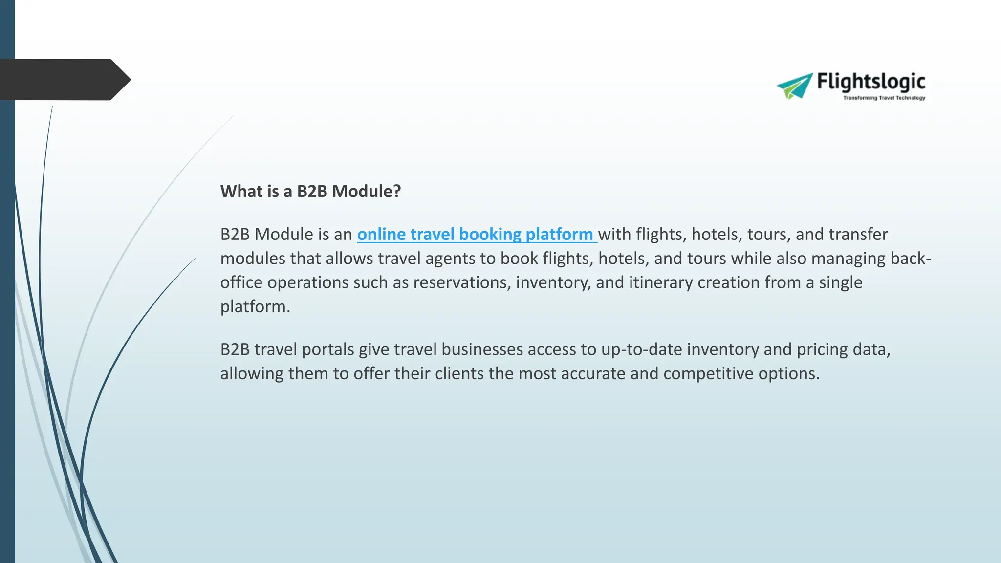B2B Module | B2B Travel Reservation System | PPT