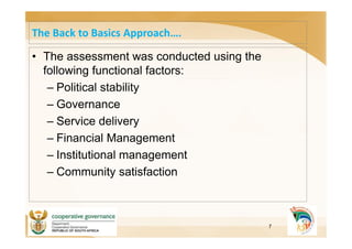 Back to Basics Overview Presentation - North West Provincial Launch ...