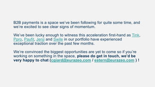 B2B payments - Elise Stern - Eurazeo | PPTX