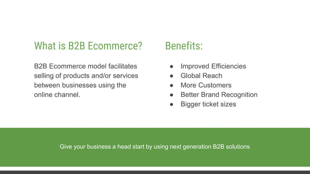 B2b presentation | PPT