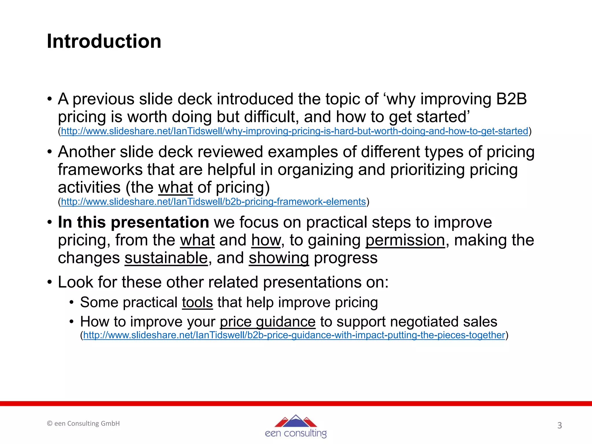 B2B Pricing: the how of sustainable improvement | PDF
