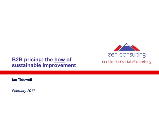 B2B Pricing: the how of sustainable improvement | PDF | Business Administration | Business